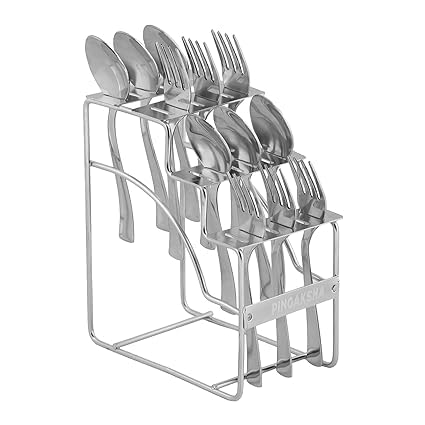 COVETKART Stainless Steel Cutlery Stand for Dining Table/Spoon Stand ...