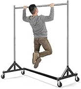 Amazon.com: HOKEEPER Double Clothing Garment Rack with Shelves Capacity ...