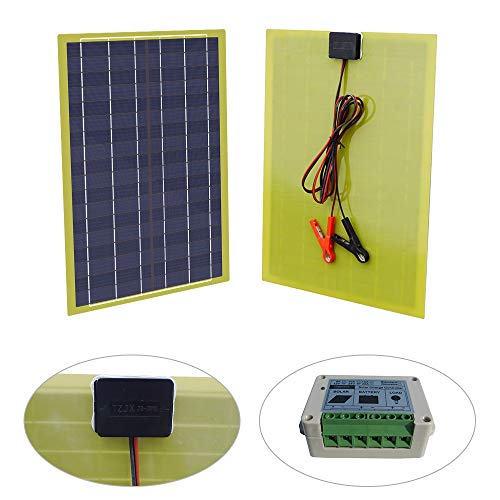 ECO-WORTHY 12V 20W Portable Epoxy Solar Panel Kit 20W Solar Module with ...
