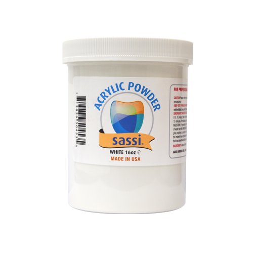 Amazon.com : Sassi Acrylic Powder White, 16 Ounce : Beauty & Personal Care