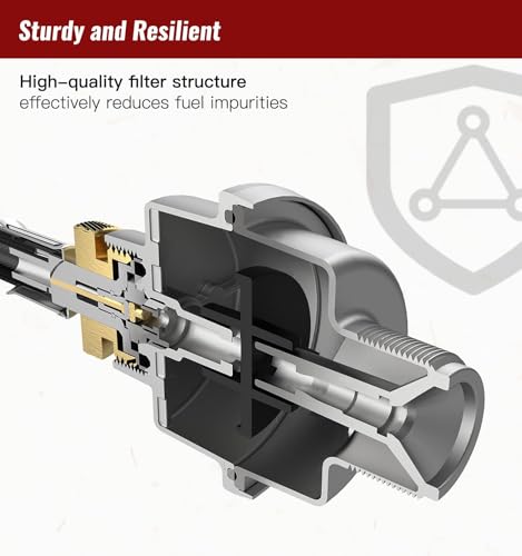 CALPOSE Propane Fuel Filter with 6FT Propane Adapter Hose, Propane ...