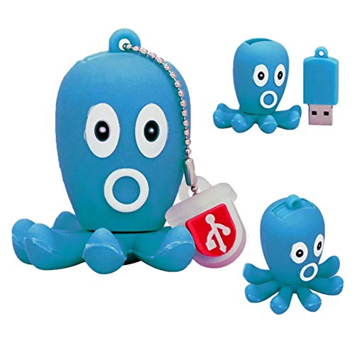 Octopus USB Drive - Flash Drive 16 GB - Teal Octopus Storage Stick ...