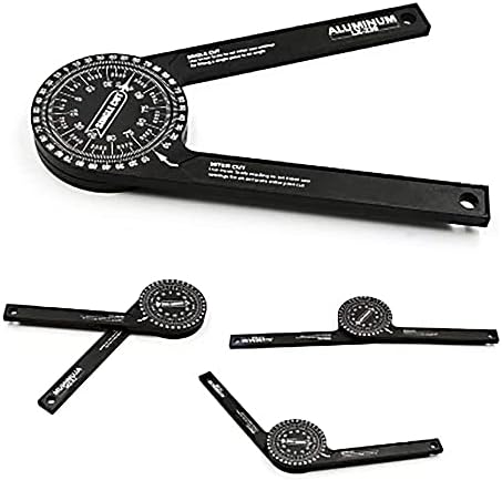 Saker Miter Saw Protractor|7-Inch Aluminum Protractor Angle Finder ...