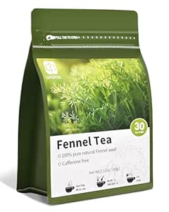 Amazon.com: luoptea Fennel tea bags ，Premium Whole Fennel Seeds，3g/bag ...