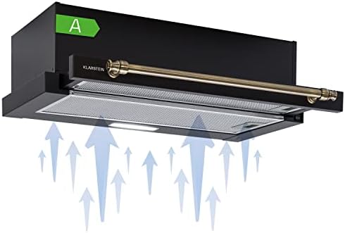 Klarstein Hanging Island Cooker Hood, Extractor Fan for Kitchen Islands ...