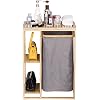 Amazon.com: Bamboo Laundry Hamper Basket Table - 11.8''x19.6''x27.5 ...