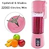 Amazon.com: Portable Blender,Portable Juicer,Fruit Mixer - 6 Blades in ...