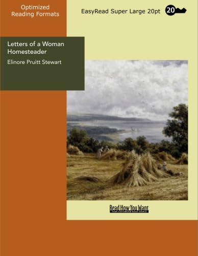 Amazon.com: Letters of a Woman Homesteader: [EasyRead Super Large 20pt ...