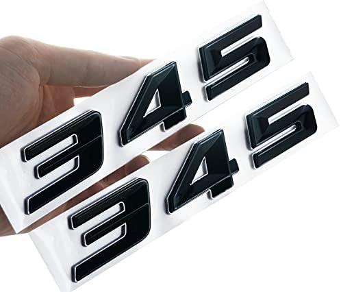 Amazon.com: Pair Set 345 Emblem Side Rear Fender Badge Body Sticker ...