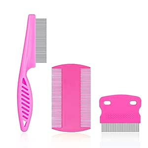 Amazon.com : SKYPIA 3 Packs Flea Comb for Dogs Tick Comb Flea Comb for ...