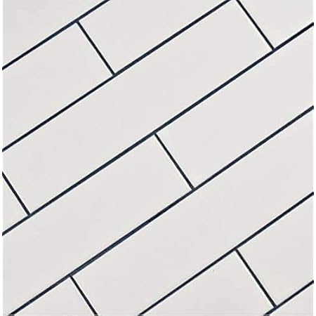 White Ceramic Subway Tile 4" X 16" (Box of 11 Sqft)- Matte Finish ...