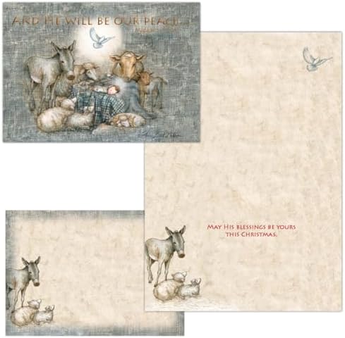 Amazon.com : Crown Point Graphics He Will Be Our Peace 26 Boxed ...