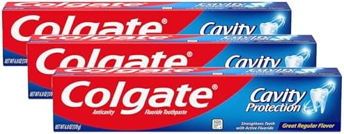 Amazon.com : Colgate Cavity Protection Regular Fluoride Toothpaste ...