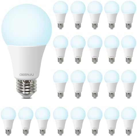 12 Pack LED Light Bulbs 100 Watt Equivalent, A19 15W 5000K Daylight ...