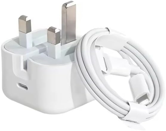 XSO USB-C iPhone Charger/Adapter (Plug & 1m Lead) for iPhone 14/13/12 ...