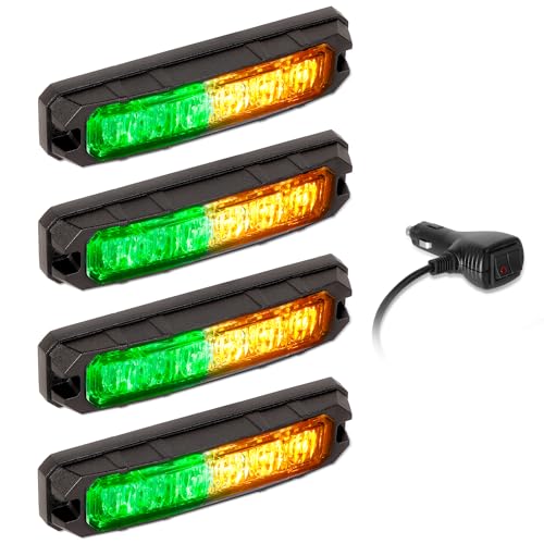Snapklik.com : LRTER 4PCS 6-LED Car Truck Surface Mount Emergency ...
