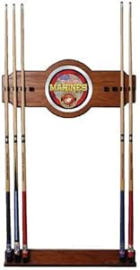 Amazon.com: United States Marine Corps Billiard Cue Rack with Mirror ...