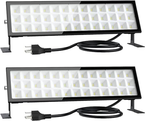 YQNLIFA 2Pack 100W Shop Light, 11000LM 6000K Daylight White Super ...