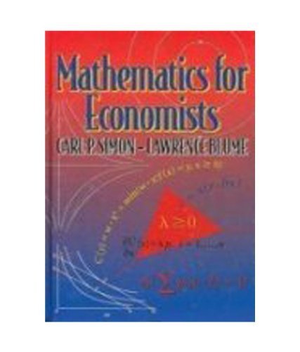 Mathematics for Economists Edition: Reprint: Amazon.co.uk: Carl P ...