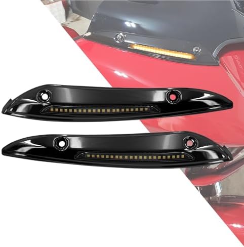 Amazon.com: HDBUBALUS Motorcycle LED Windshield Trim Light Running Turn ...