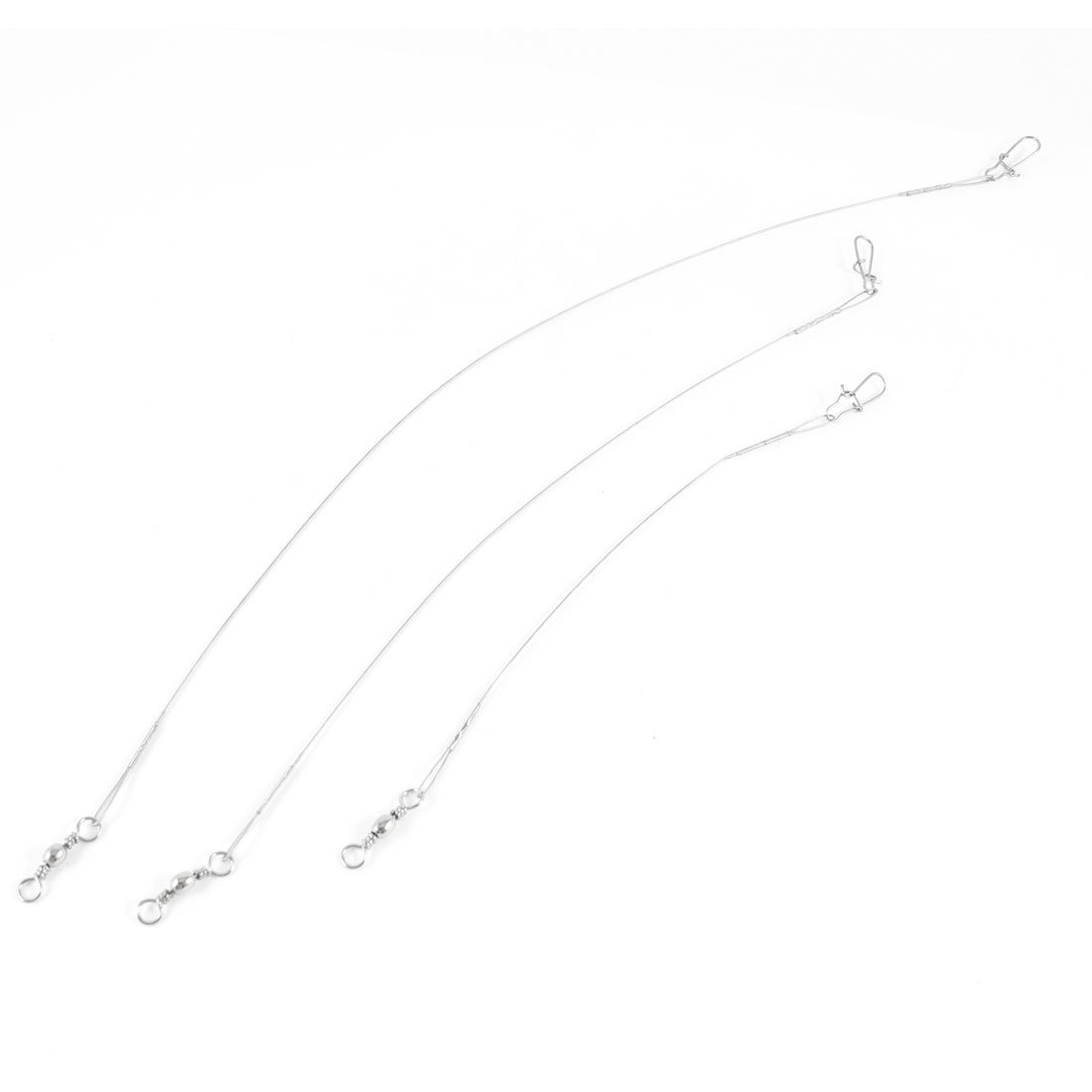 3 X Metal Fishing Line To Hook Clip Swivel Connectors Replacement Gray 3-x-metal-fishing-line-to-hook-clip-swivel-connectors-replacement-gray