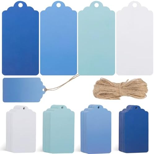 Amazon.com : VGOODALL 208PCS Colored Gift Tags Bulk, Paper Tags with ...