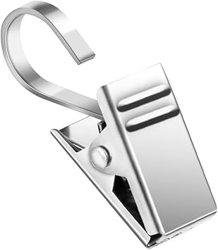 Amazon.com: Teenitor 25 Pack Curtain Clips for Hanging Curtain Hooks ...