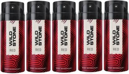 Buy Wild Stone RED (PACK OF 5) Deodorant Spray - For Men & Women (750 ...