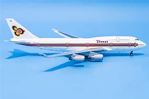 JC Wings Thai Airways for Boeing B747-400 HS-TGY Old Livery 1/400 Diecast Aircraft Pre-Built ...