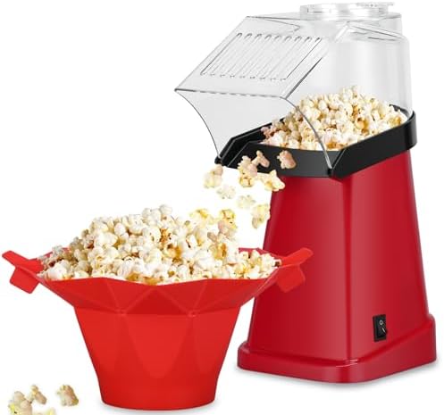 Amazon.com: Brookstone Classic Style Popcorn Machine, Air Popper ...