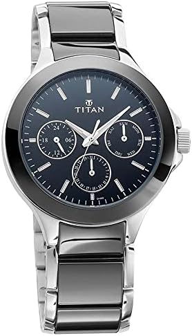 Buy Titan Mens Ceramics Black Dial Multifunction Watch 90089KD01 at ...