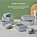 Amazon.com: Caraway Glass Food Storage Set, 14 Pieces - Ceramic Coated ...