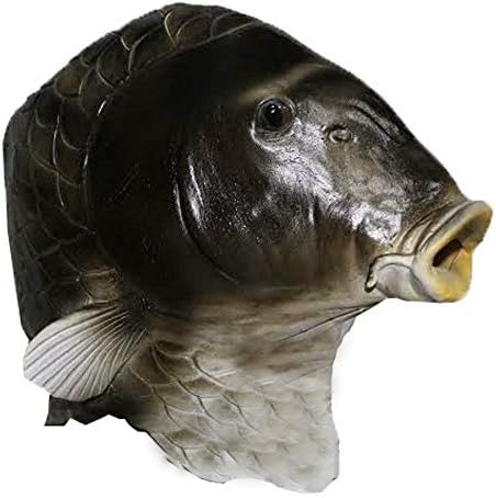 Amazon.com: Realistic Fish Mask Animal Head Latex Mask Face Disguise ...