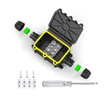 1PCS Waterproof IP68 External Junction Box, 2 Way Plug Line M20 Coaxial ...