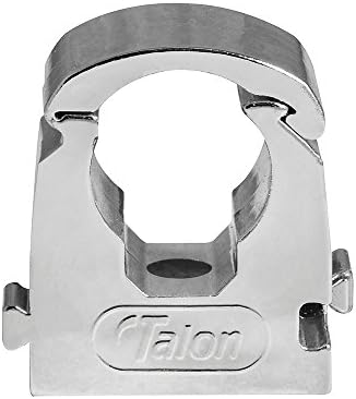 Talon - 15mm Single Hinged Pipe Clip x10 - Chrome - 360° Fixing for ...