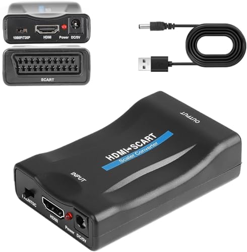 HDMI to SCART Converter Adapter – Converts 1080P HDMI Digital Video and ...