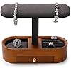 Amazon.com: Oirlv Solid Wood Watch Stand with Drawer T-bar Watch Holder ...