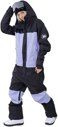 Amazon.com: Snowverb Womens Mens One Piece Snow Suits Snowboard ...