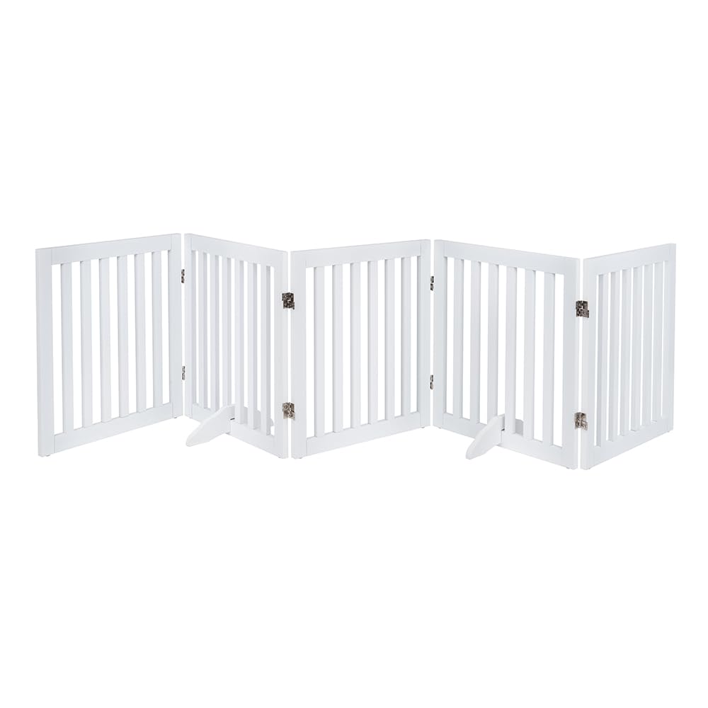 Snapklik.com : Unipaws 24”H Free Standing Pet Gate For Dog And Cat ...