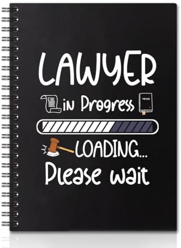 Amazon.com : QYUVK Lawyer In Progress Gold Foil Hardcover 160 Pages ...