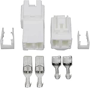 Amazon.com: 2 Pin Female And Male Auto Wire Electronic Connector Plug With Terminal DJ7025Y-7.8 ...