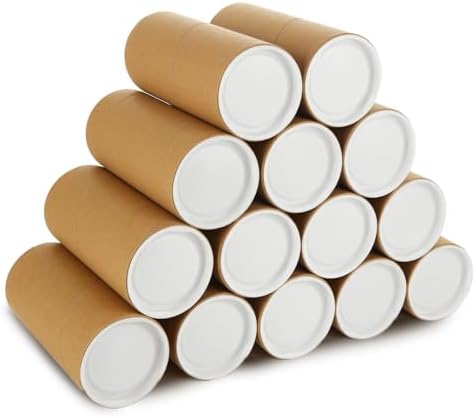 Amazon.com: LOYORTY 20PCS 3" x 7" Mailing Tubes with Caps, Cardboard ...