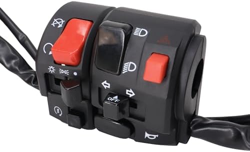 Amazon.com: HiSport 7/8" 22mm ATV Motorcycle Handlebar Control Switches ...
