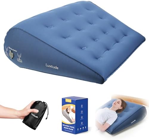Amazon.com: Luxtude Inflatable Wedge Pillow for Sleeping, Travel Wedge ...