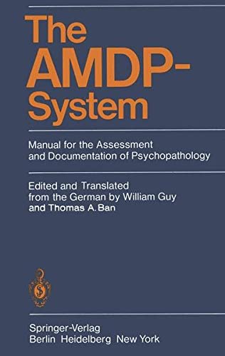 Amazon | The AMDP-System: Manual for the Assessment and Documentation ...