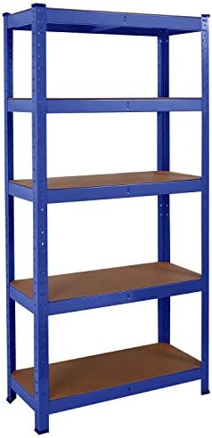 Relaxdays Heavy Duty Unit, 5 Shelves, 180 x 60 x 30 cm, Max. 500 kg ...