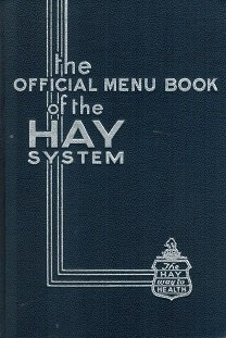 The Official Menu Book of the Hay System : Amazon.de: Bücher