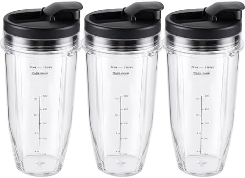 Amazon.com: Ninja Blender Cups Replacement 24oz – Compatible with Ninja ...