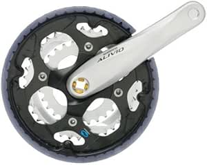 Amazon.com : Shimano Alivio M410 28x38x48 175 mm Crankset Square Silver with Guard : Bike ...