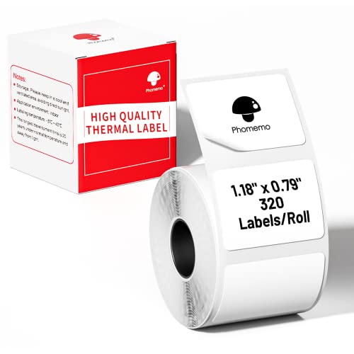 Snapklik.com : Phomemo Thermal Labels For M110/M221/M220/M120/M200 ...